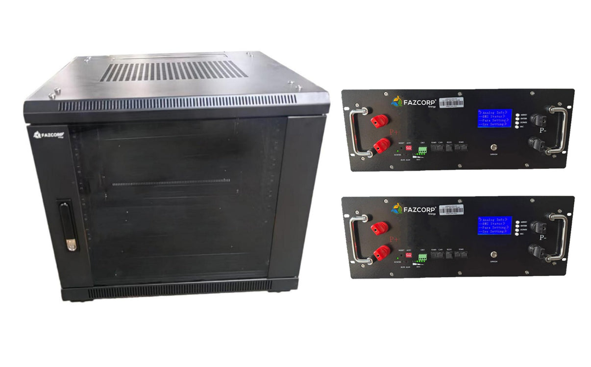 2 LFP Batteries + Cabinet Combo – Fazcorp