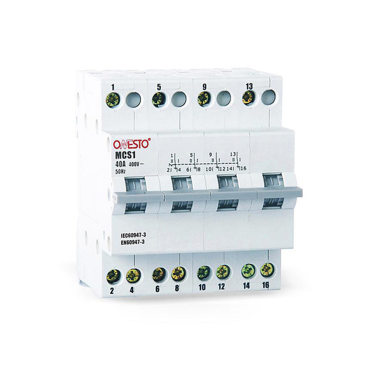 Manual Changeover Switch 40A 4-Pole – Fazcorp